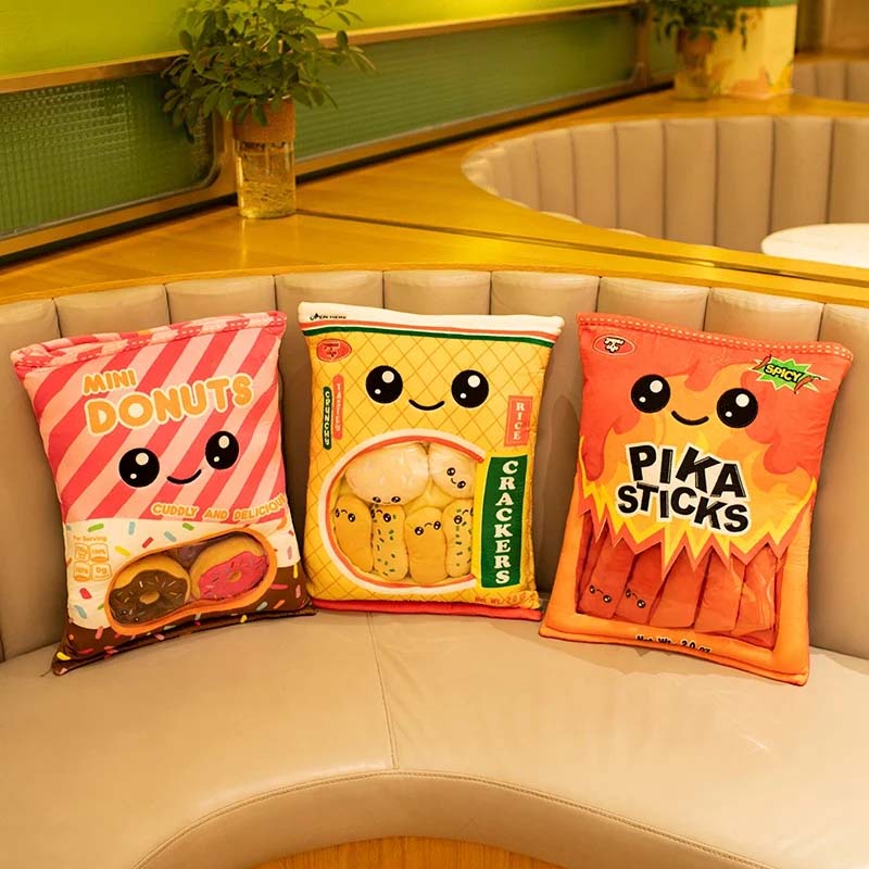 A Bag of Snack Donuts Rice Crackers Pika Sticks Plush Toy – Toy Triver