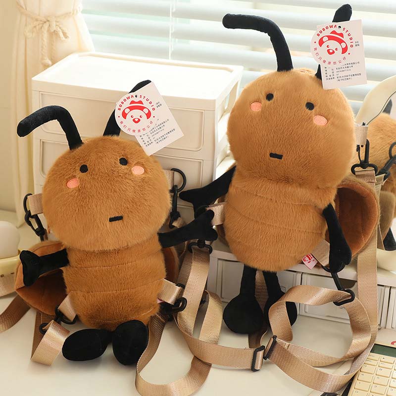 Cute Cockroach Backpack Plush Bag – Toy Triver