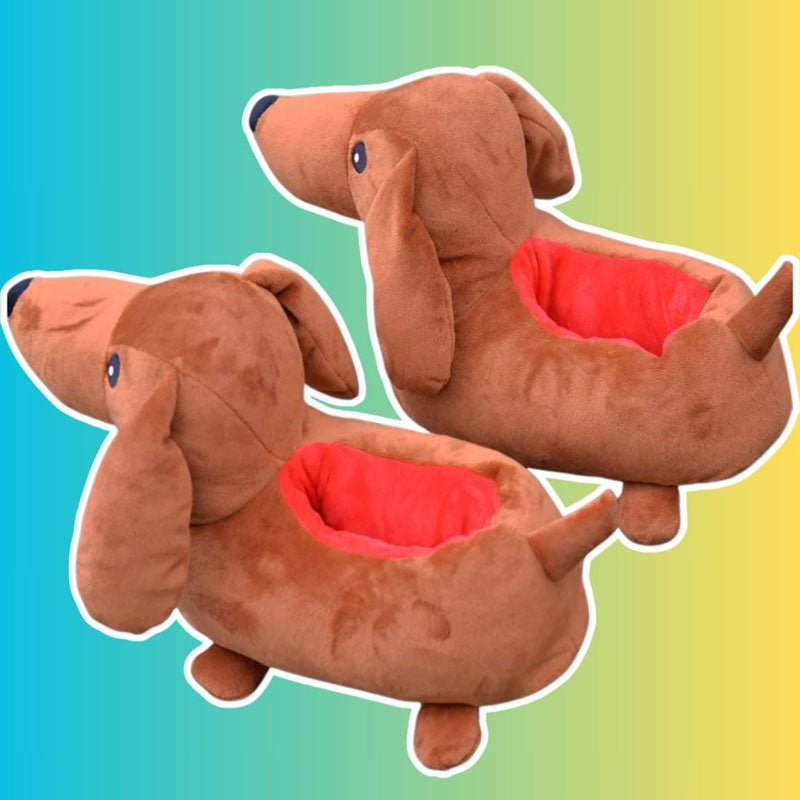 Fun Dachshund Slippers – Delightful Comfort for Dachshund Lovers – Toy ...