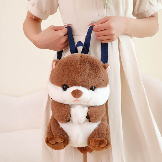 Cute Sea Otter Backpack Plush Bag – Toy Triver