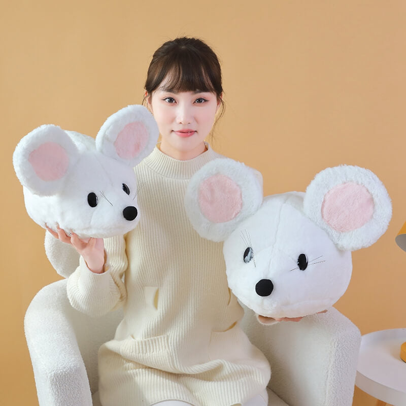 Cute White Rat Mouse Stuffed Animal Plush Toy – Toy Triver