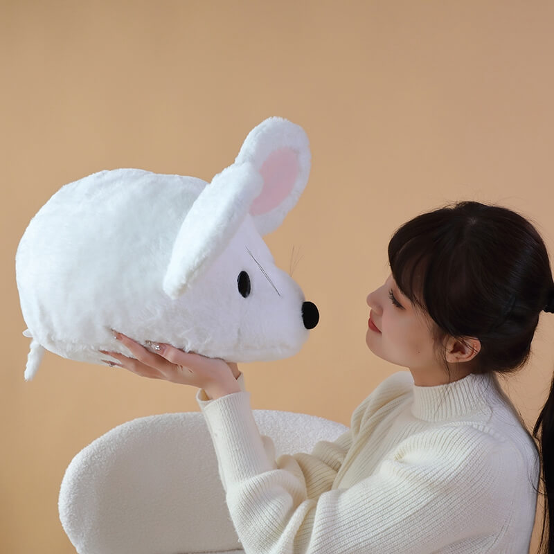 Cute White Rat Mouse Stuffed Animal Plush Toy – Toy Triver