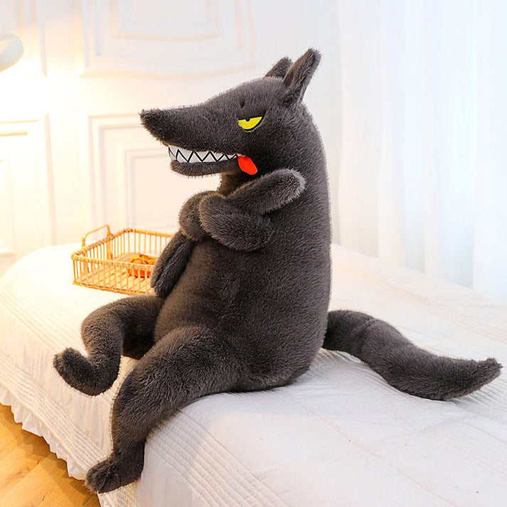 Cute Black Wolf Plush | Perfect Cuddly Toy for Kids & Wolf Lovers – Toy ...