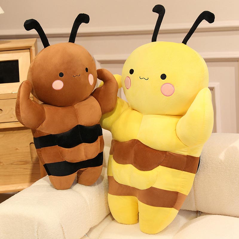 Fitness Muscle Bee Plush - Cute Gym Motivation Toy | Toy Triver