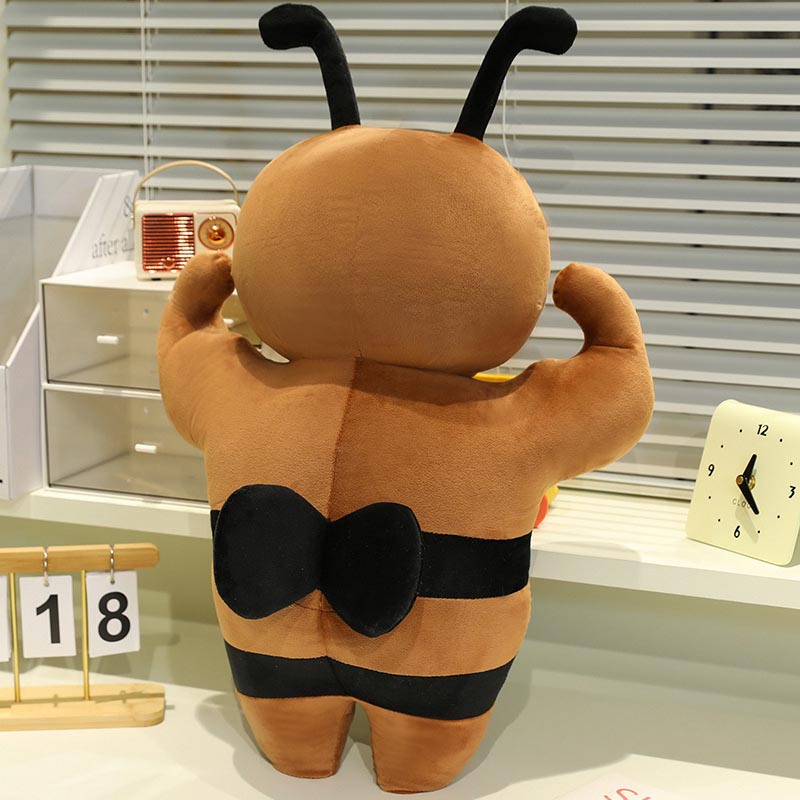 Fitness Muscle Bee Plush - Cute Gym Motivation Toy | Toy Triver