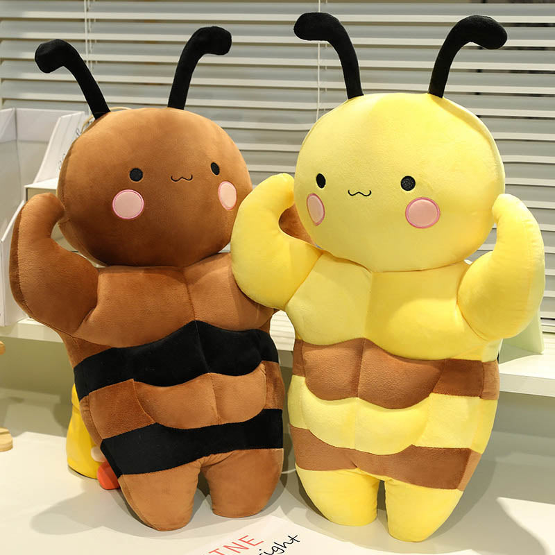 Fitness Muscle Bee Plush - Cute Gym Motivation Toy | Toy Triver