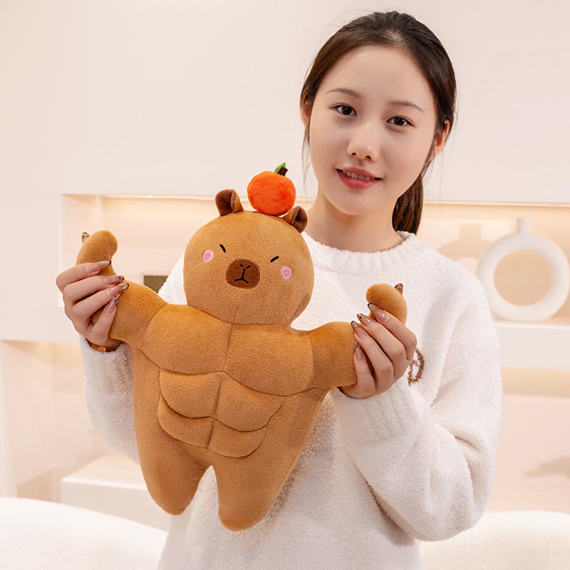 Fitness Muscle Capybara Plush - Gym Motivation & Cute Gift – Toy Triver