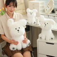 Fluffy White Dog Plush Toy – Toy Triver