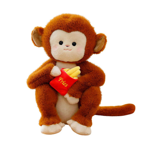 Fries Monkey Plush Toy - Cute & Soft Stuffed Animal for Snuggles. – Toy ...