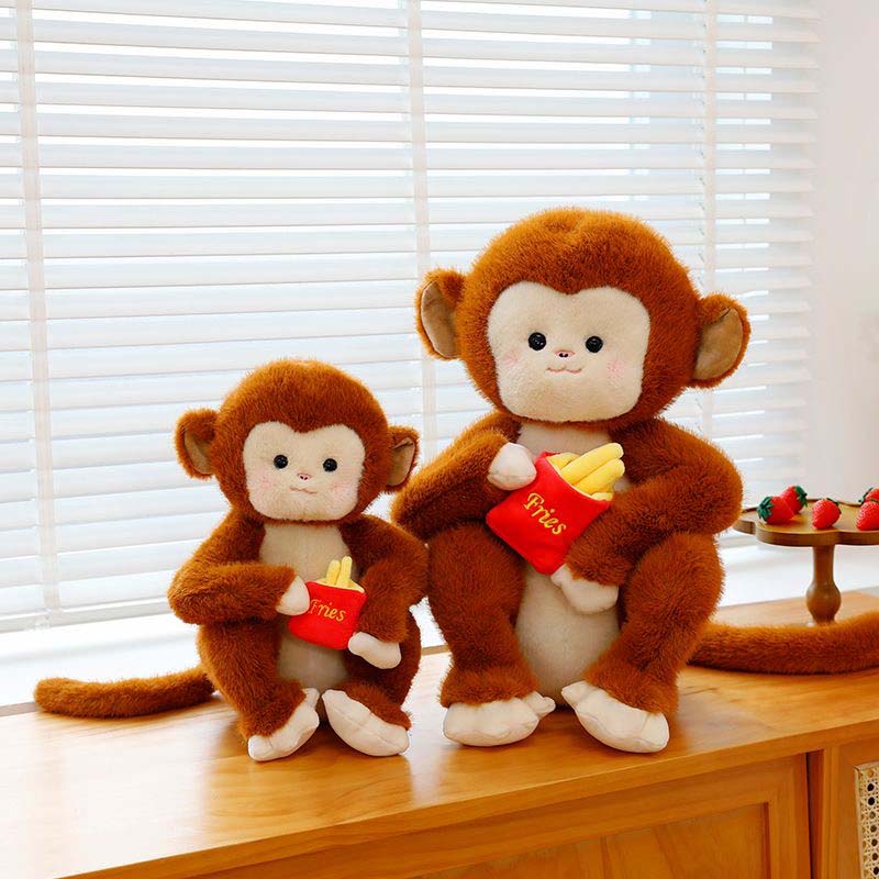 Fries Monkey Plush Toy - Cute & Soft Stuffed Animal for Snuggles. – Toy ...