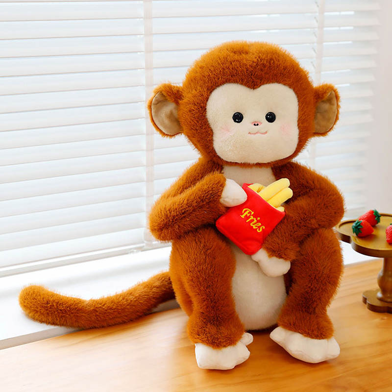 Fries Monkey Plush Toy - Cute & Soft Stuffed Animal for Snuggles. – Toy ...