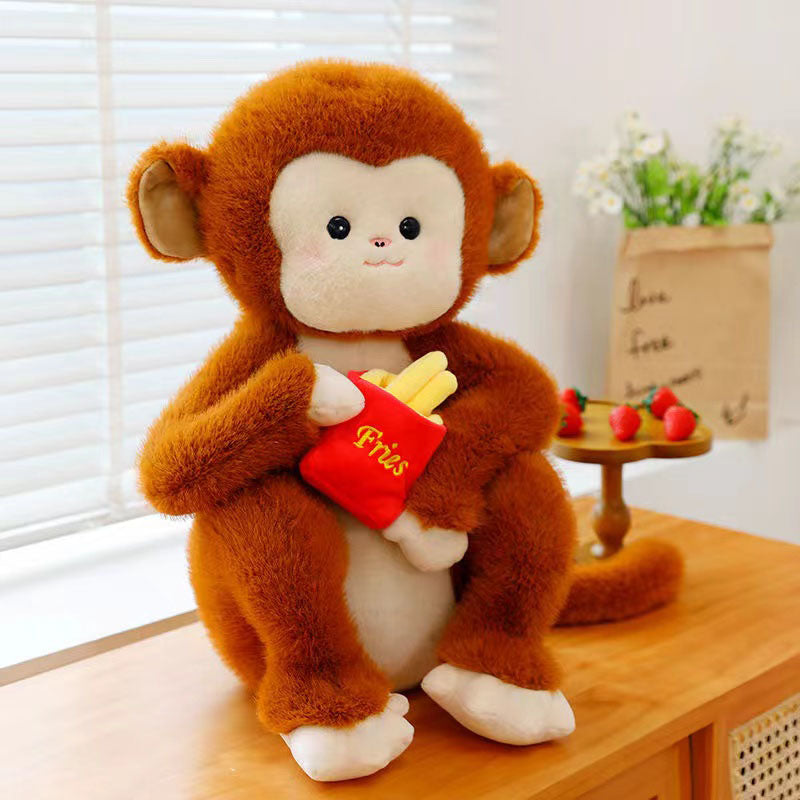 Fries Monkey Plush Toy - Cute & Soft Stuffed Animal for Snuggles. – Toy ...