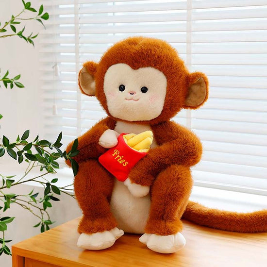 Fries Monkey Plush Toy - Cute & Soft Stuffed Animal for Snuggles. – Toy ...