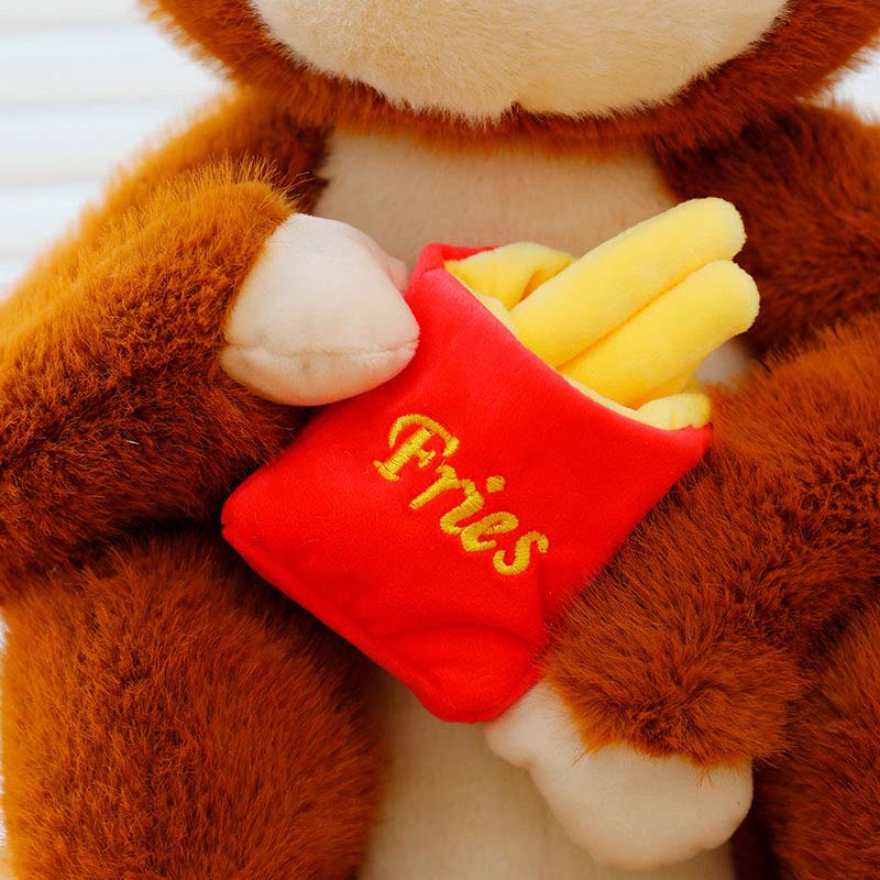 Fries Monkey Plush Toy - Cute & Soft Stuffed Animal for Snuggles. – Toy ...