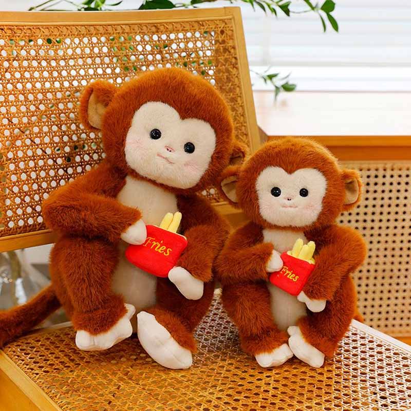 Fries Monkey Plush Toy - Cute & Soft Stuffed Animal for Snuggles. – Toy ...