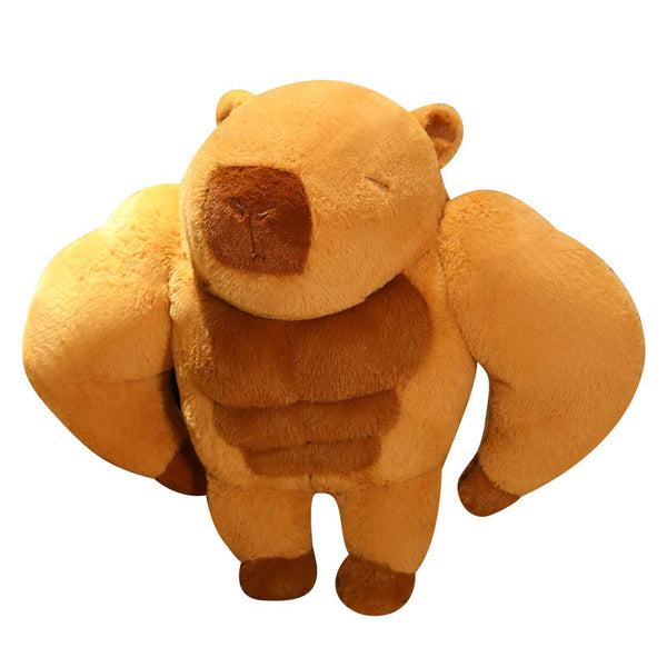 Funny Fitness Muscle Capybara Stuffed Animal Plush Toy – Toy Triver