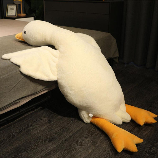 Giant White Goose Plush Toy Throw Pillows – Toy Triver