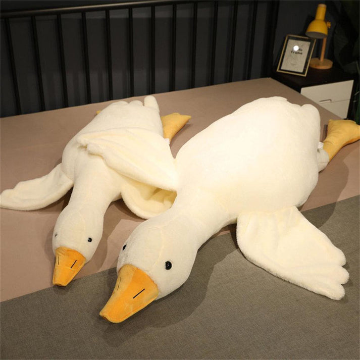 Giant White Goose Plush Toy Throw Pillows – Toy Triver
