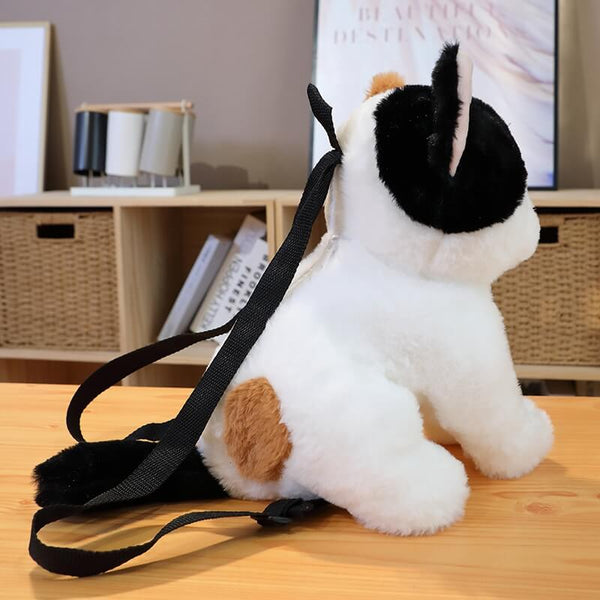 Fluffy Calico Cat Backpack Plush Bag – Toy Triver
