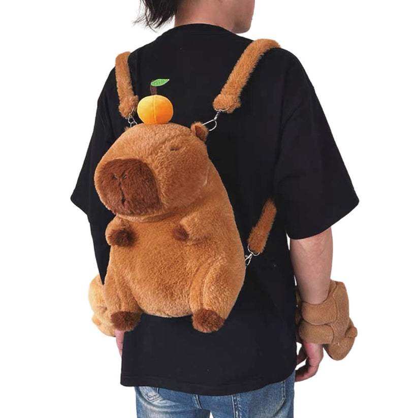 Kawaii Capybara Backpack Plush Bag – Toy Triver