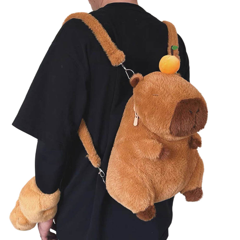 Kawaii Capybara Backpack Plush Bag – Toy Triver