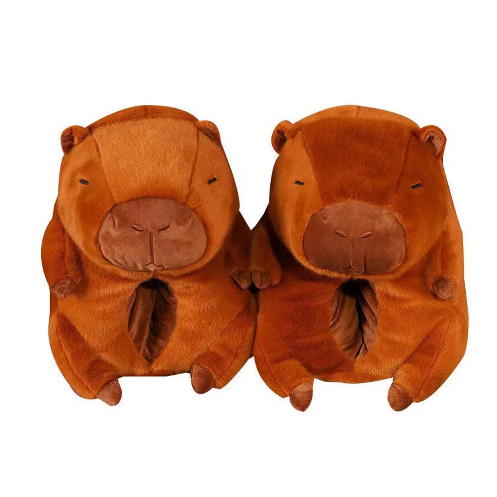 Kawaii Capybara Plush Slippers Indoor Home Shoes – Toy Triver