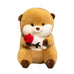 Kawaii Capybara Plush Toy with Red Rose – Toy Triver