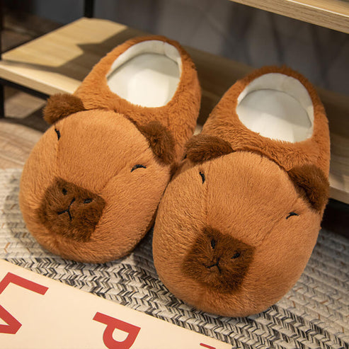 Kawaii Capybara Slippers Winter Indoor Home Shoes – Toy Triver