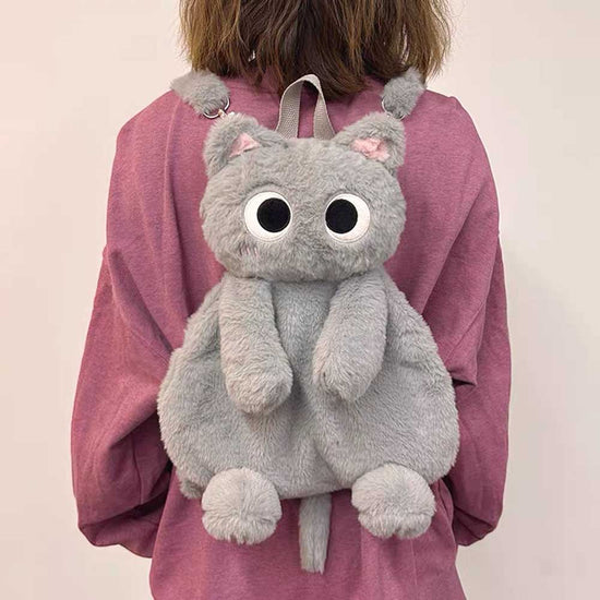 Kawaii Cat Backpack Plush Bag – Toy Triver