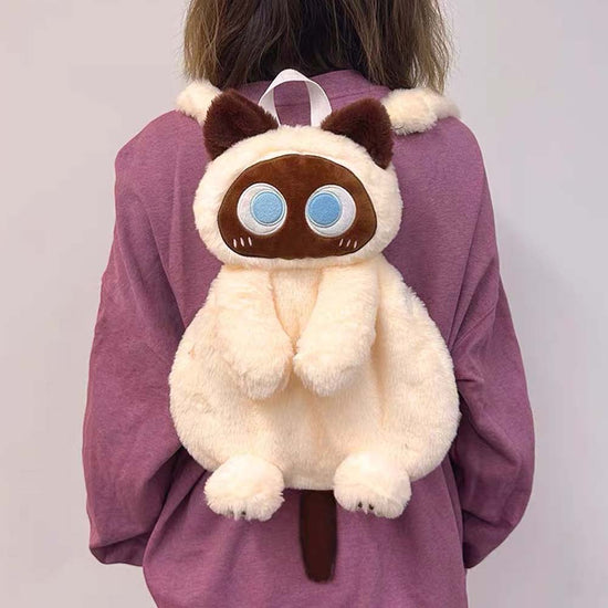 Kawaii Cat Backpack Plush Bag – Toy Triver
