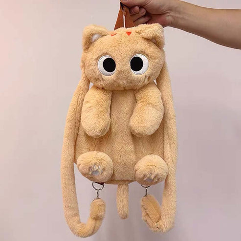 Kawaii Cat Backpack Plush Bag – Toy Triver