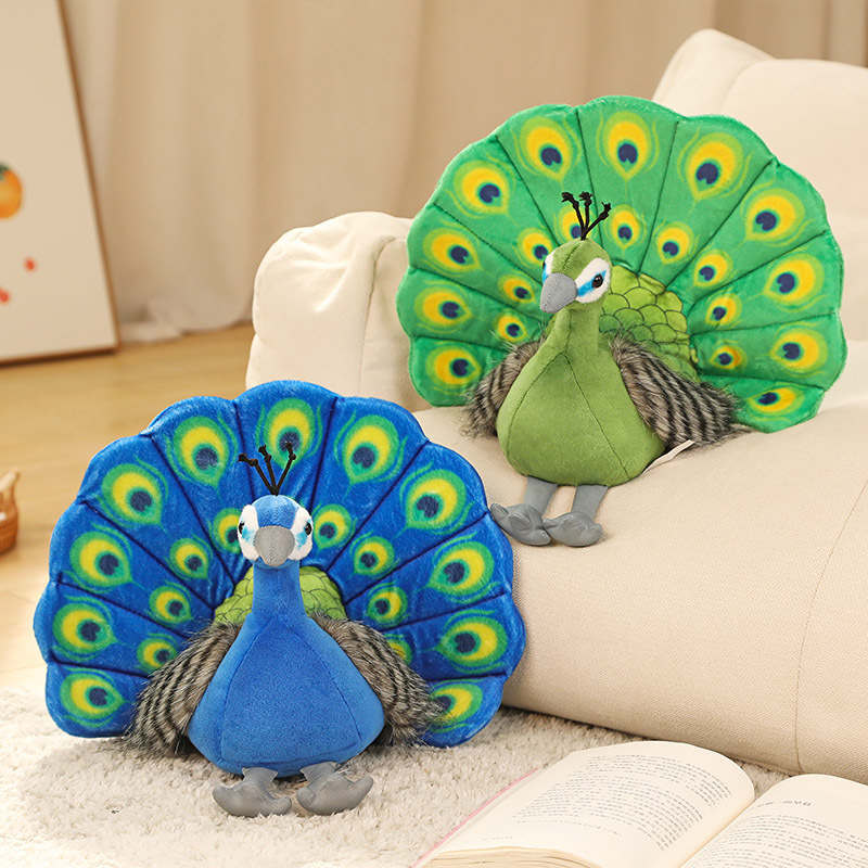 Kawaii Peacock Plush Toy – Cute Soft Stuffed Peacock Animal Gift – Toy ...