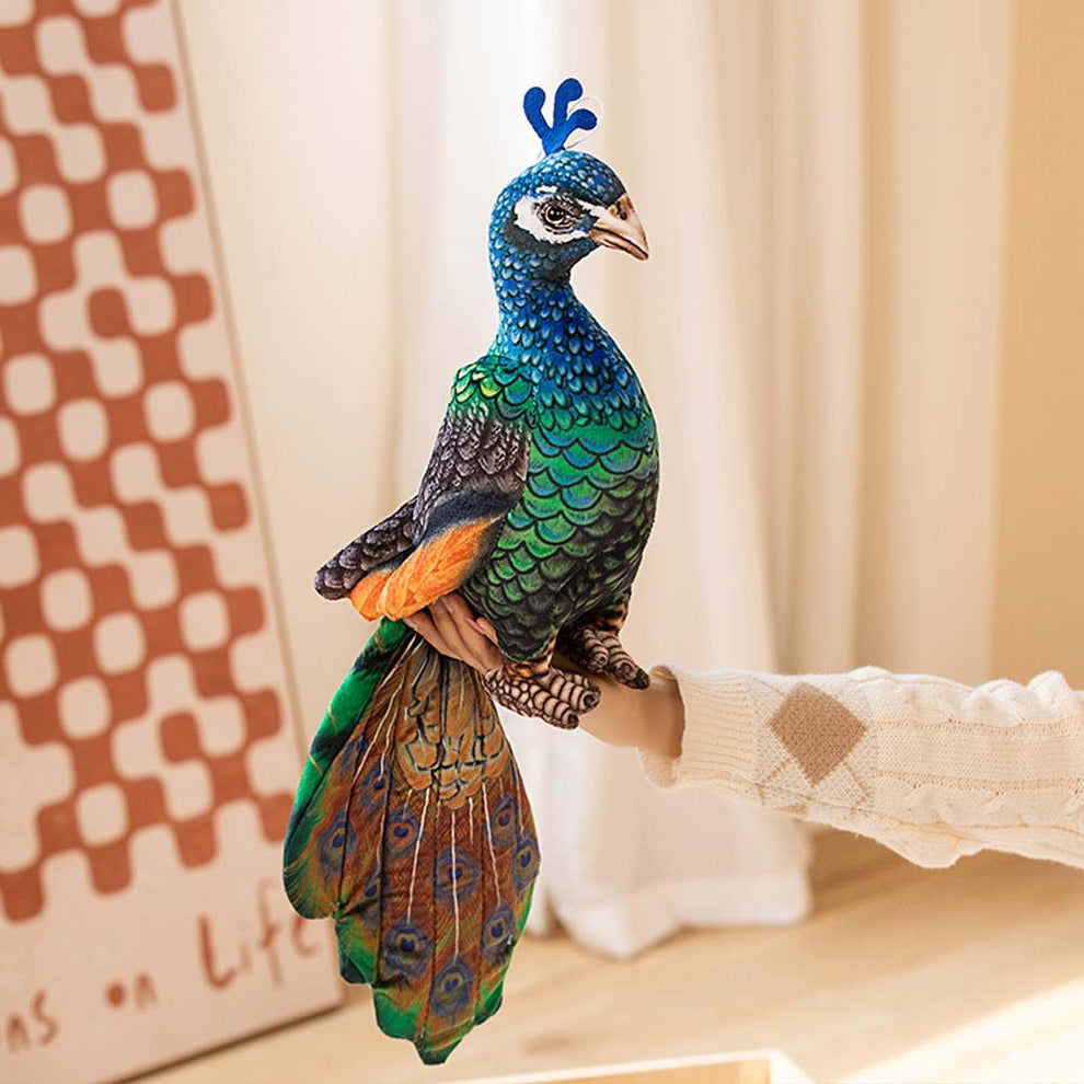 Realistic Peacock Stuffed Animal – Toy Triver