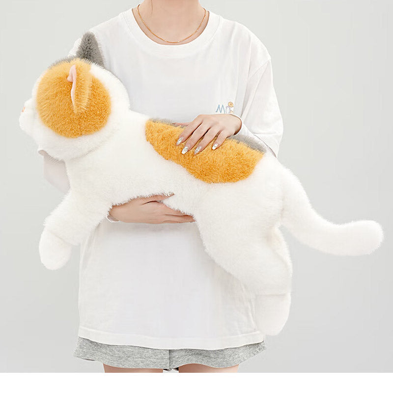 Realistic Calico Cat Plush - Soft, Lifelike & Perfect for Cat Lovers ...
