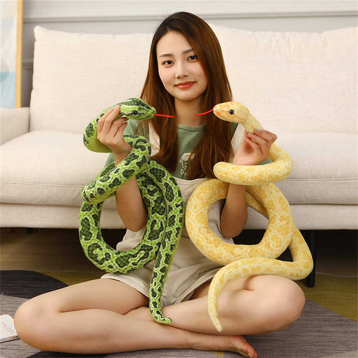 Giant Python Snake Stuffed Animal Plush – Toy Triver