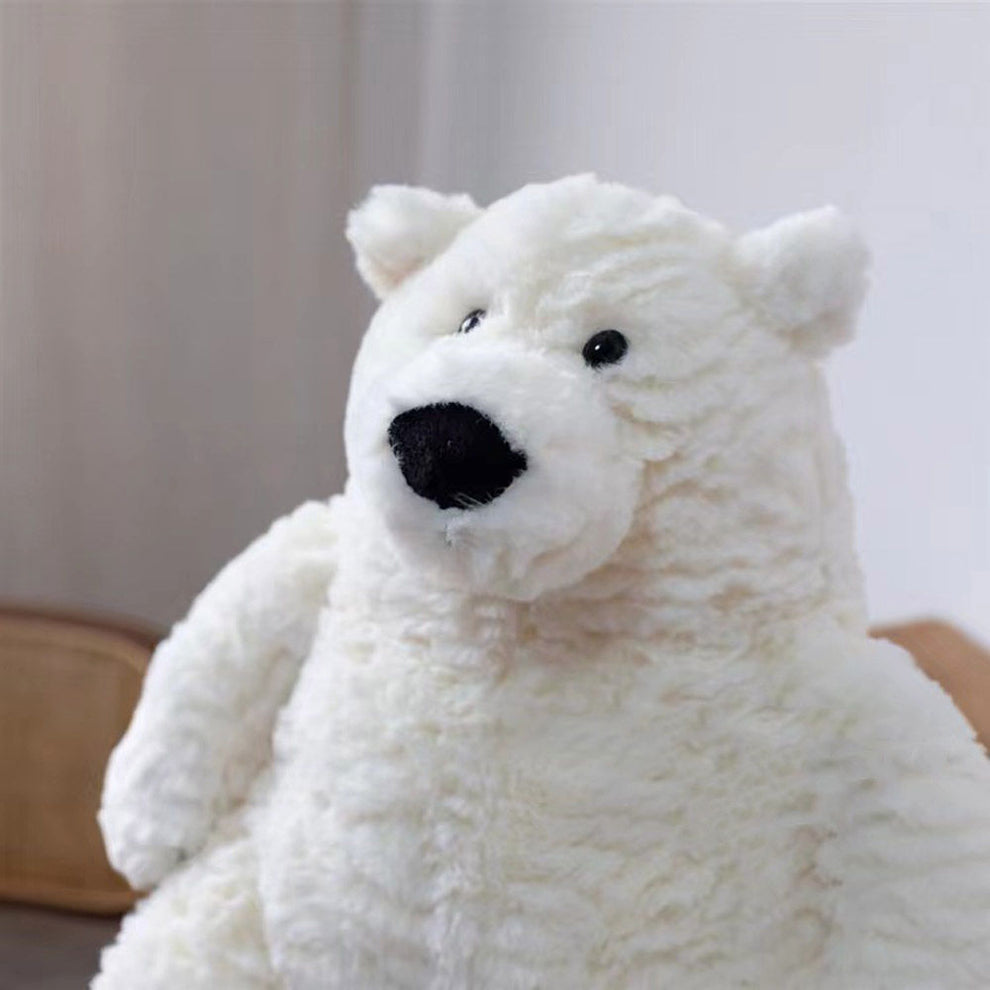 Cute White Polar Bear Plush Toy – Toy Triver